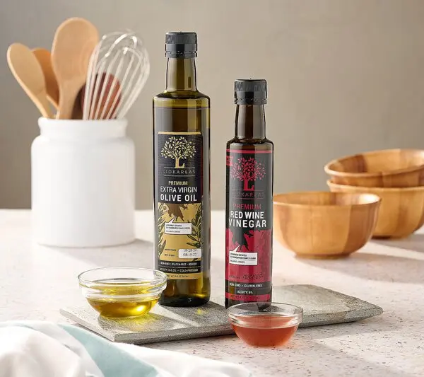LIOKAREAS 2 Bottle Setgreek Oliveoil & Red Wine Vinegar - One-color