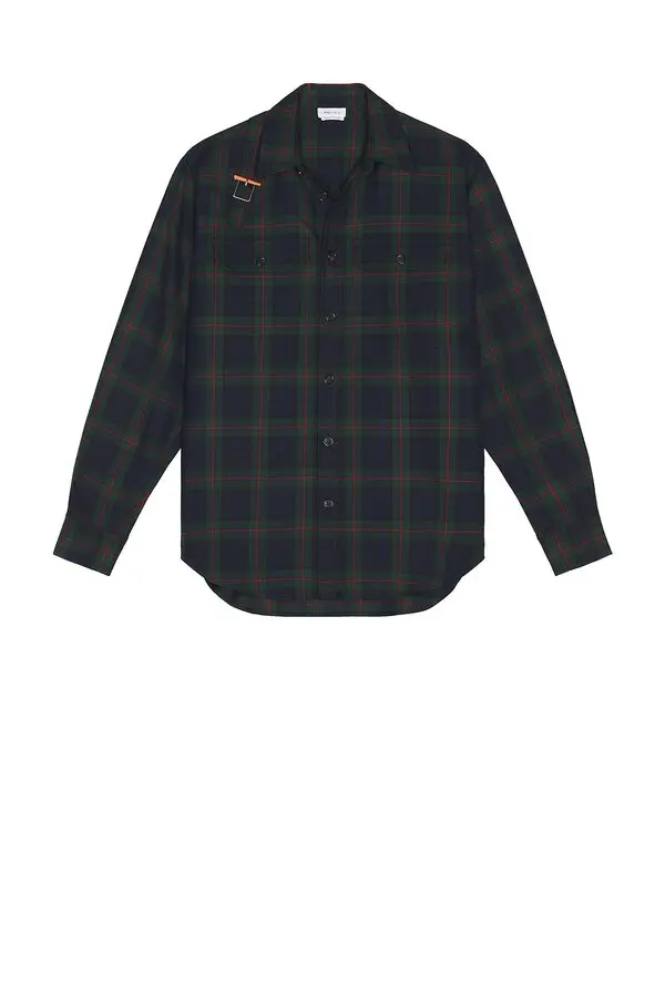 Alexander McQueen Harness Utility Shirt In Green