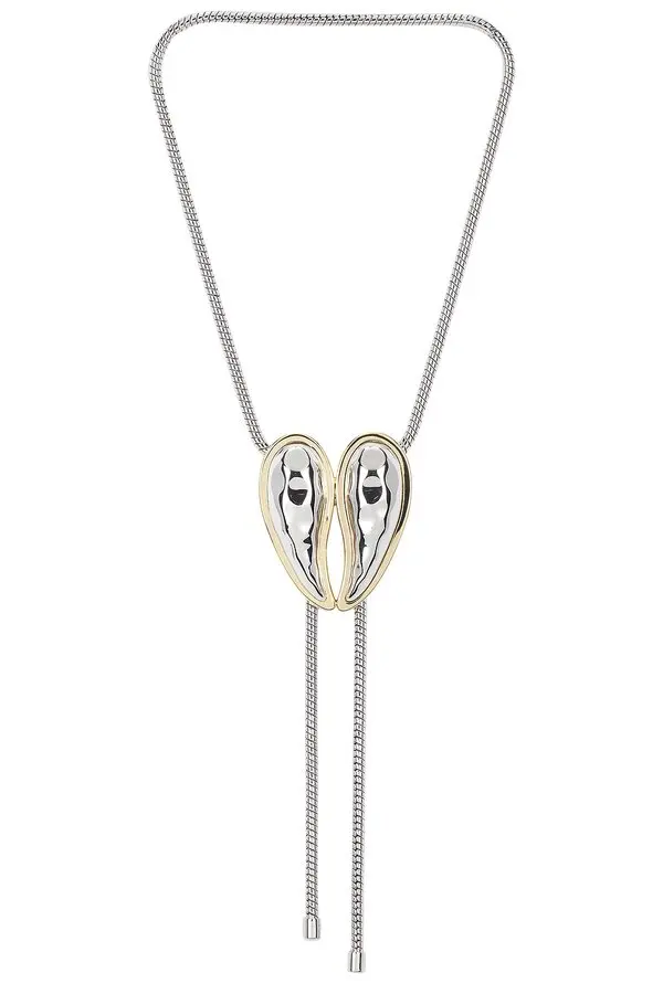 Demarson Amour Slider Necklace - Gold & Silver