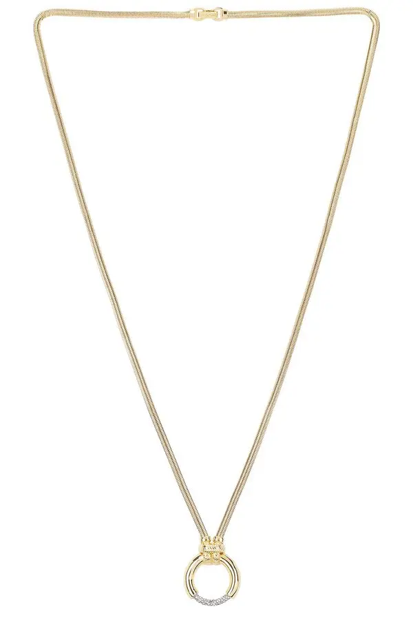 Demarson Kelsey Necklace - Gold  Silver  & Crystal