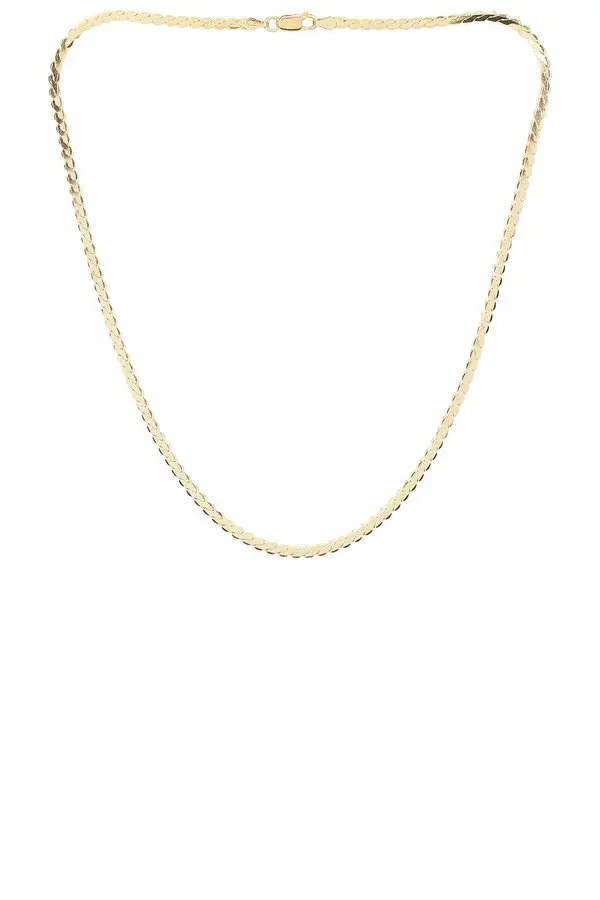 LOREN STEWART Serpentine Chain Necklace - Gold Vermeil