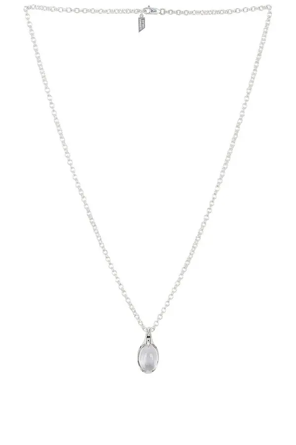 LOREN STEWART Crystal Orb Amulet Necklace - Sterling Silver