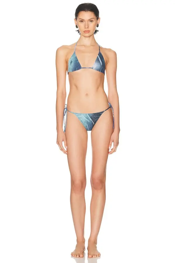 Jean Paul Gaultier Water Bikini Set - Indigo & Vintage Blue