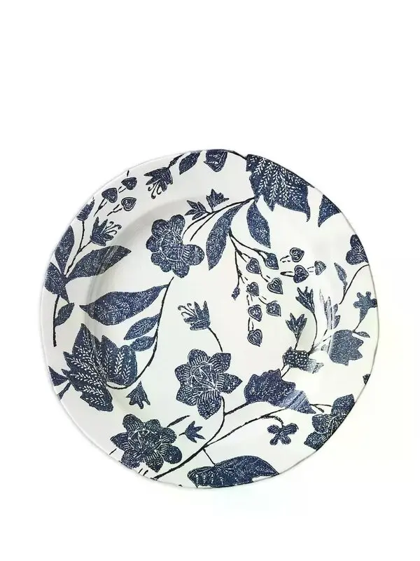 Ralph Lauren Living Blue Plate - White