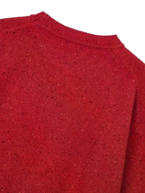 STUDIO TOMBOY Speckled Knit Sweater - Red