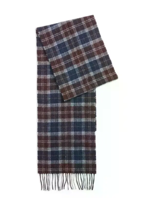 Barbour Tartan-fringed Scarf - Blue