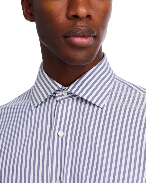 Peter Millar Cannon Crown Lite Stretch Button Down Shirt - Navy