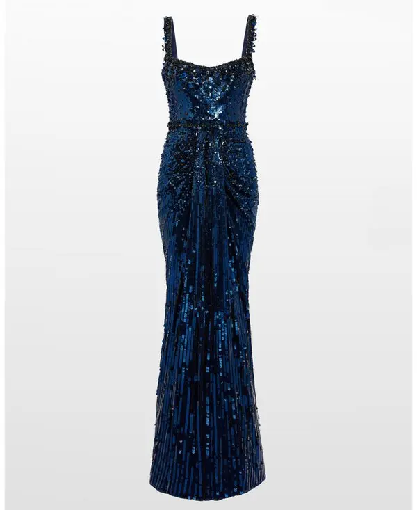 Jenny Packham Cavalla Gown - Light Navy