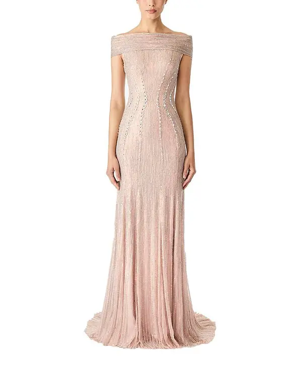 Jenny Packham Nile Embellished Gown - Anemone