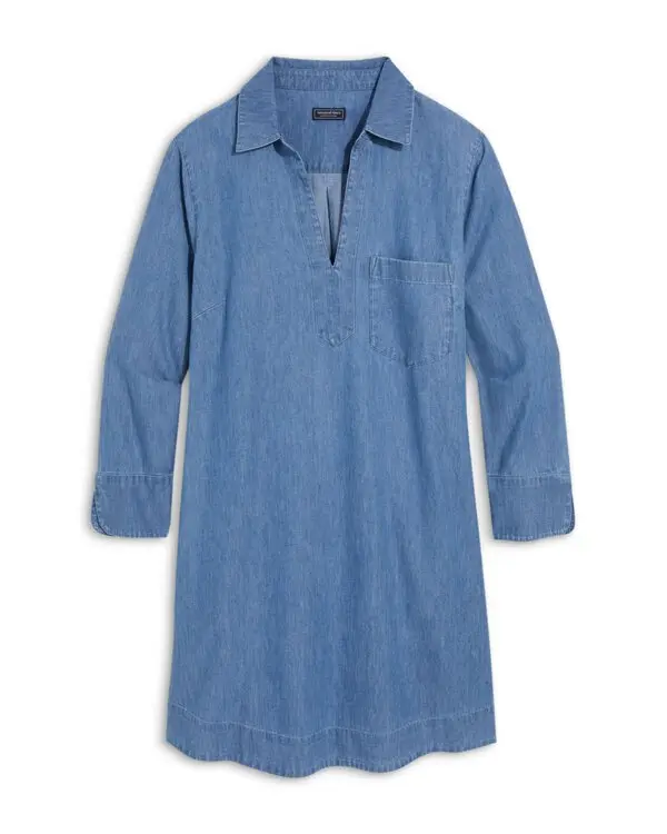Vineyard Vines Margo Chambray Shirt Dress