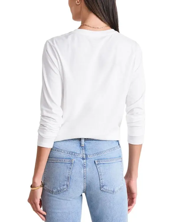 Vineyard Vines Long Sleeve Crewneck Tee - White Cap