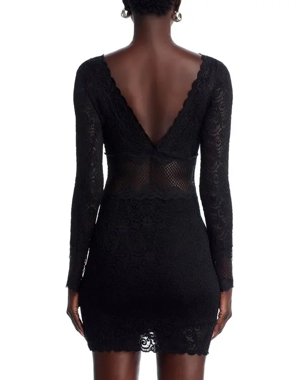 NIGHTCAP Cheval Lace Mini Dress