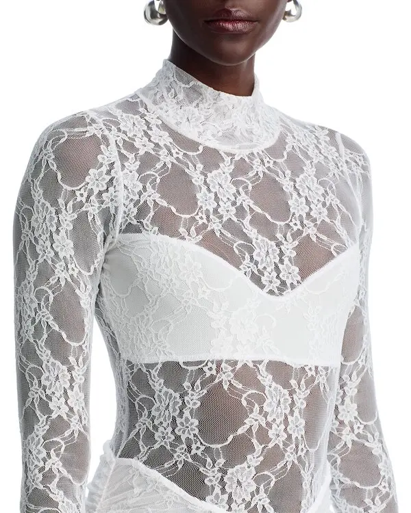 NIGHTCAP Drop Wait Lace Maxi Dress