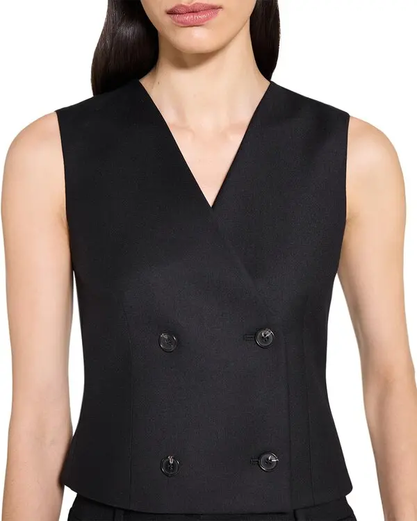 Theory Wool Double-breasted Vest