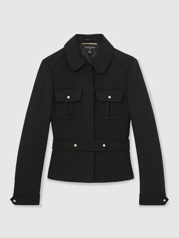 REISS Atelier Wool Belted Jacket
