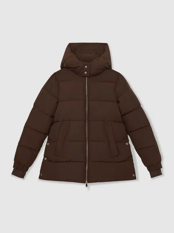 REISS Fee Short Puffer Coat