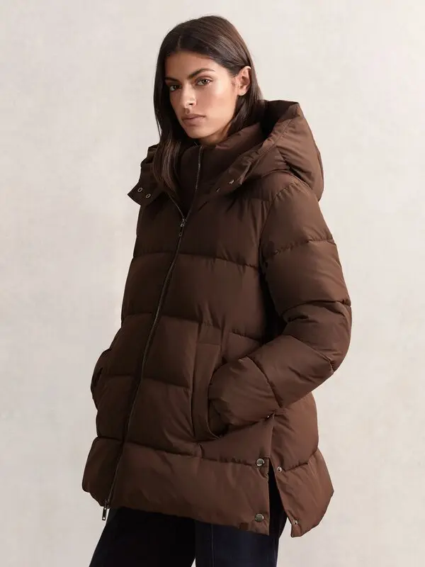 REISS Fee Short Puffer Coat
