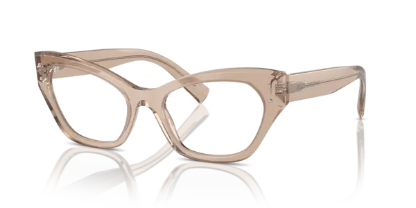 Dolce & Gabbana Cat Eye Eyeglasses - Transparent Camel