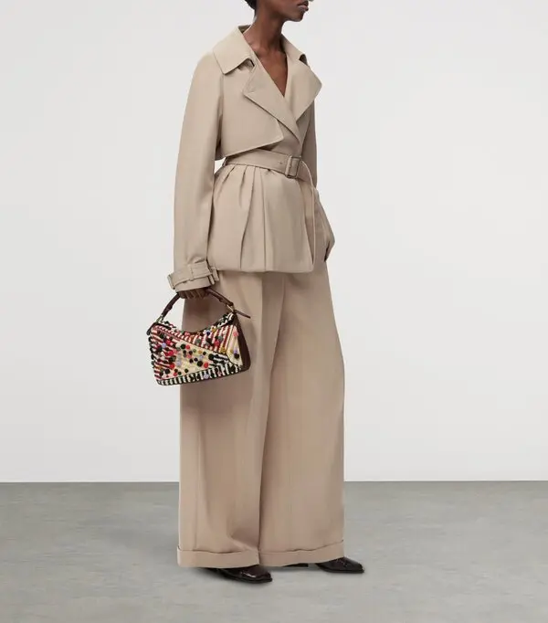 Loewe Cotton Belted Short Trench Coat