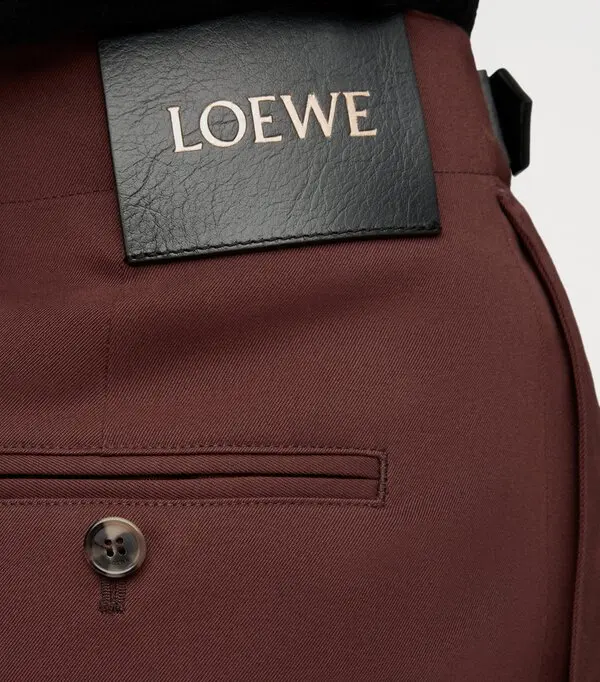 Loewe Cotton-silk Buckled Mini Skirt