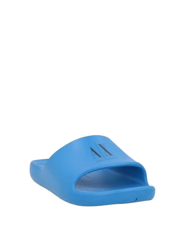 Armani Exchange Rubber Slides - Blue
