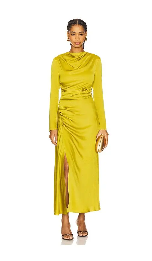 white christmas dresses Signature Talita Long Sleeve Midi Dress - Black main image 1