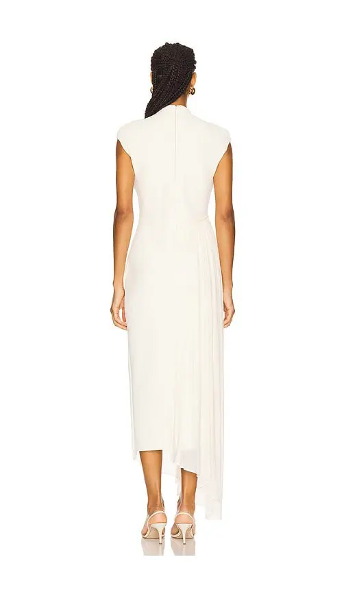 Et Ochs Francis Knit Combo Midi Dress - Ivory | Editorialist