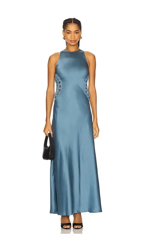 4TH & RECKLESS Aver Satin Maxi Dress