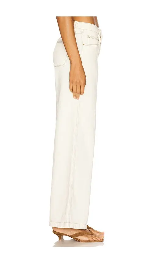 SEVENTY + MOCHI Bay Wide Leg Jeans - Ecru