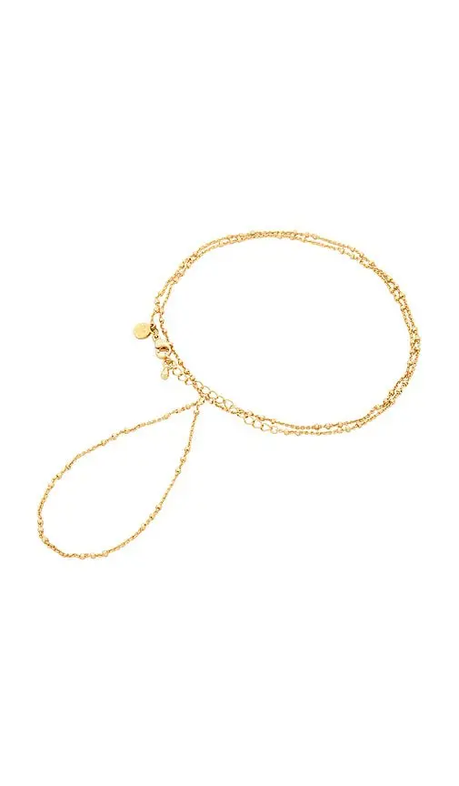 PETIT MOMENTS Dainty Hand Chain - Gold