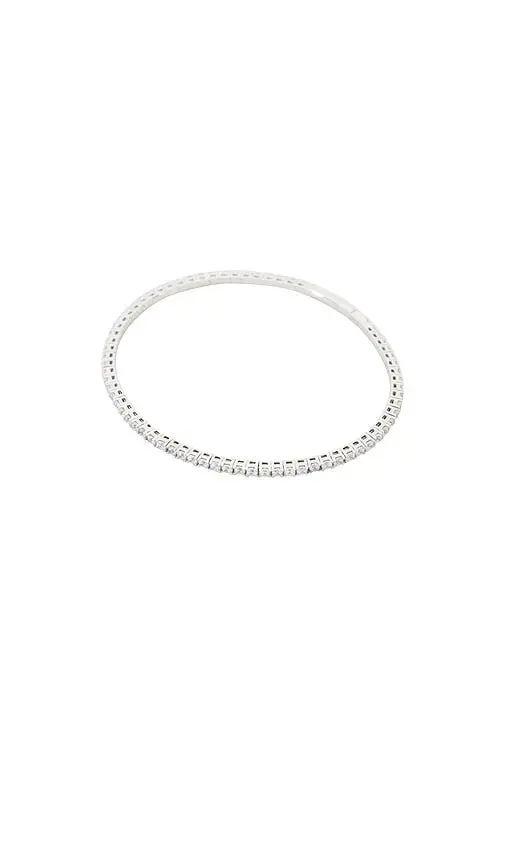 Shashi Bianca Flexi Bangle Bracelet - Silver