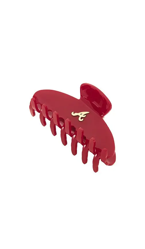 LUV AJ Atlanta Braves Charm Hair Clip - Red