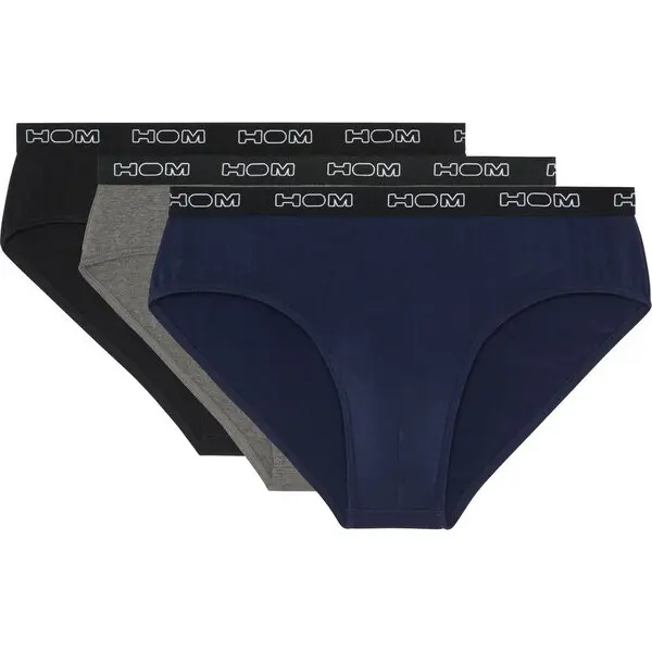 HOM Boxerlines #2 Mini Briefs 3-pack - Navy/grey/black