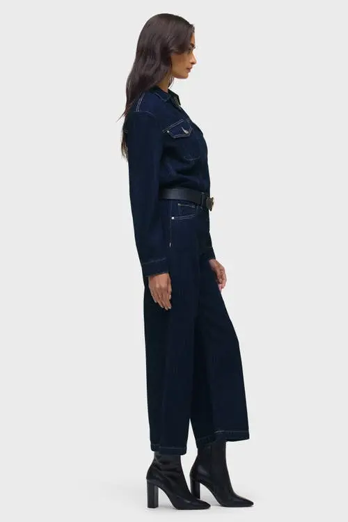 Hudson Jeans Wide Leg Crop Jumpsuit