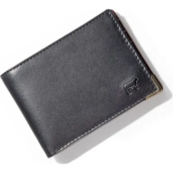 Will Leather Goods William Two Tone Bifold Wallet - Black/dark Brown