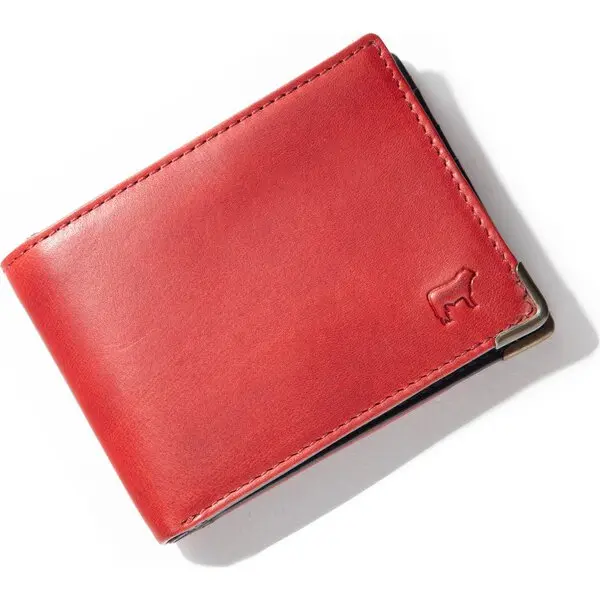 Will Leather Goods William Two Tone Bifold Wallet - Red/black