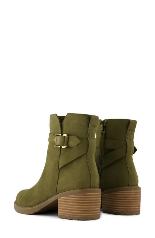 Toms Hailey Buckle Bootie - Medium Green