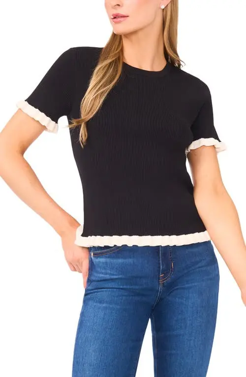 Ted Baker London Ruffle Short Sleeve Sweater