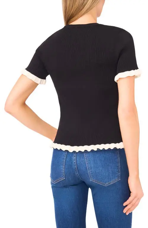Ted Baker London Ruffle Short Sleeve Sweater