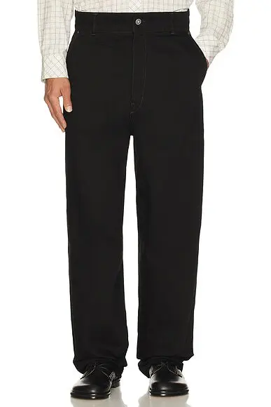 LEMAIRE Heavy Denim Maxi Barrel Workwear Pants