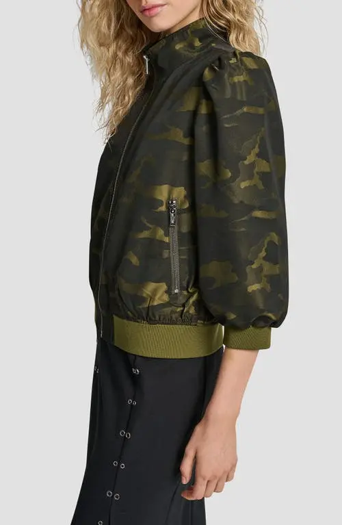Dkny Camo Jacquard Bomber Jacket