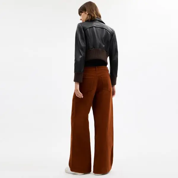 COACH Cotton Moleskin Wide Leg Trousers