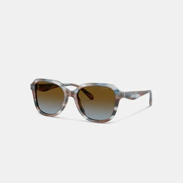 COACH® Oval Square Sunglasses - Blue Gradient