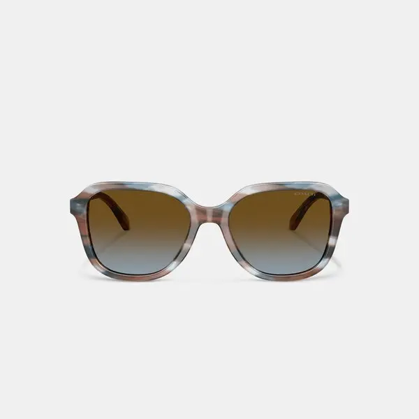 COACH® Oval Square Sunglasses - Blue Gradient