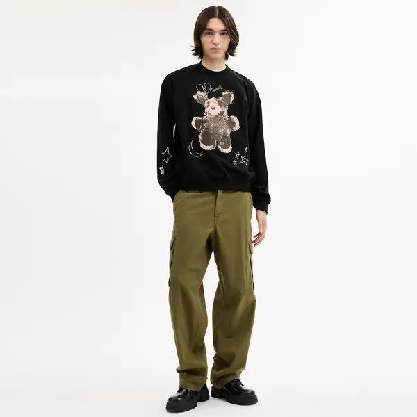 COACH Hare Graphic Raglan Crewneck Sweatshirt