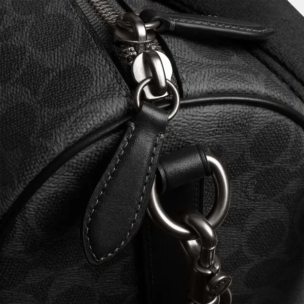 COACH Compass Bag 35 In Signature Canvas - Black Signature
