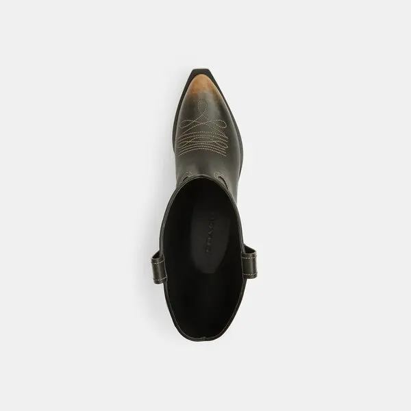 COACH Aria Cowboy Boot - Black