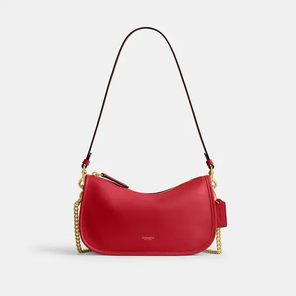 COACH Waverly Bag - Brass/scarlet