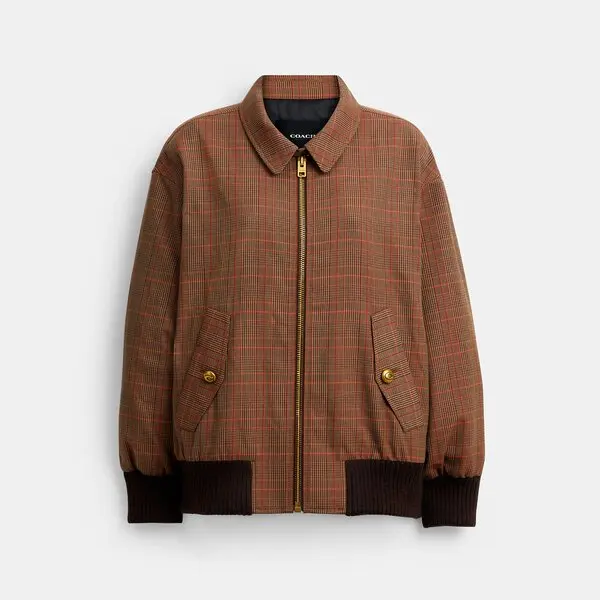 COACH Wool Blend Blouson Jacket