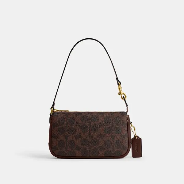 COACH Plaza Bag 18 In Signature Canvas - Brass/maple